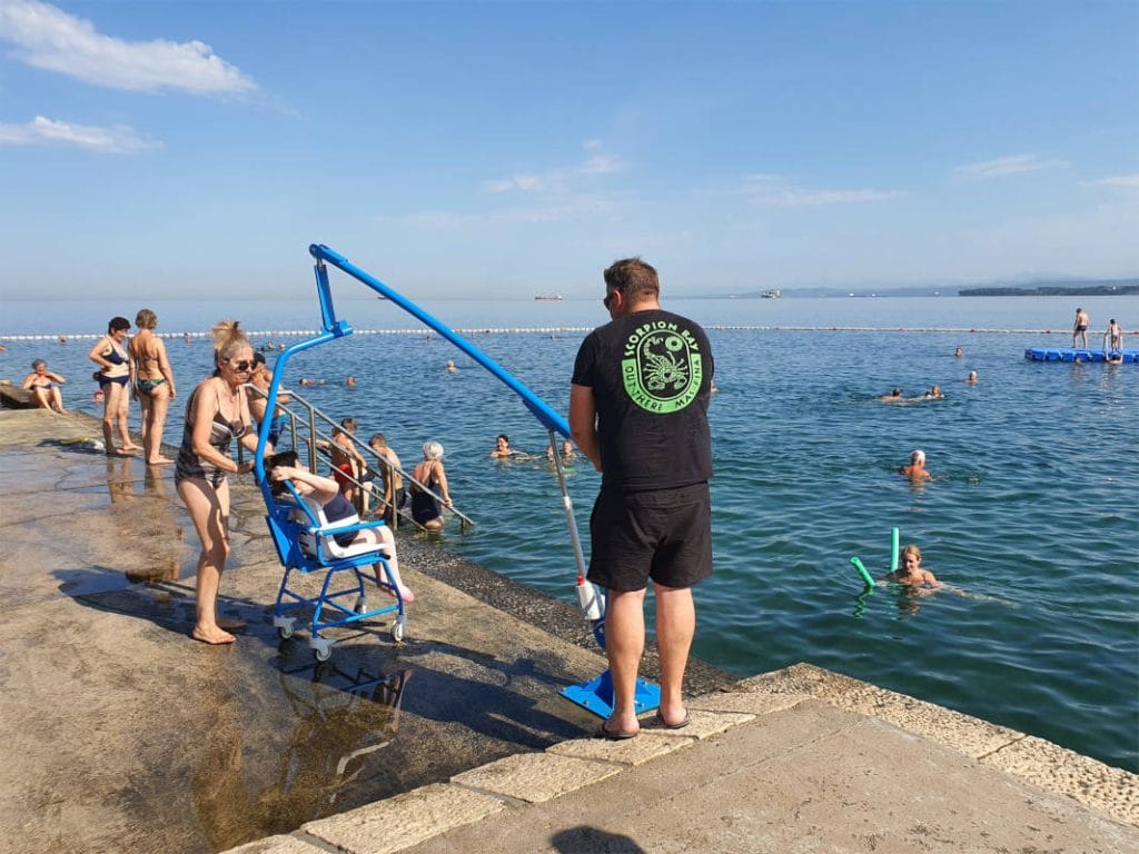 Accessible beach in Žusterna - Brez ovir
