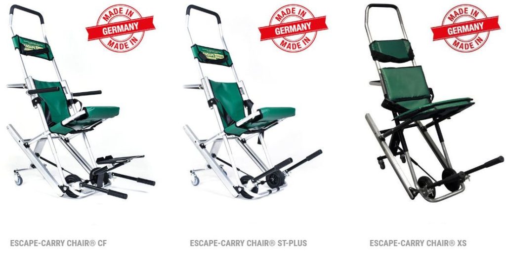 Evakuacijski stoli Escape-Chair za brezhiben načrt evakuacije - Brez ovir