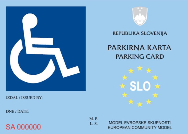 Kako pridobiti parkirno karto za invalide? - Brez ovir